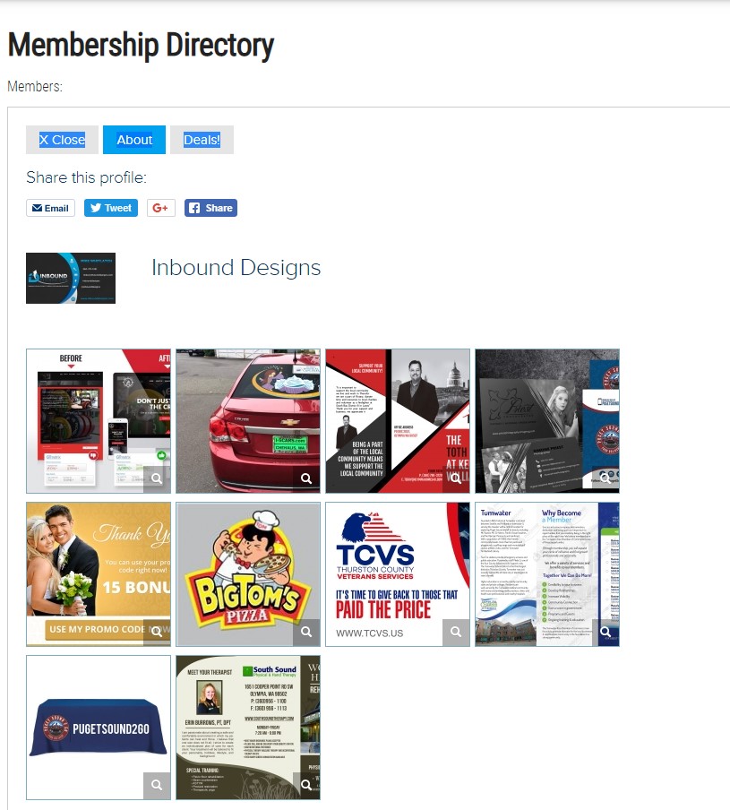 Creating a better Membership Directory - Tumwater Area Chamber of Commerce
